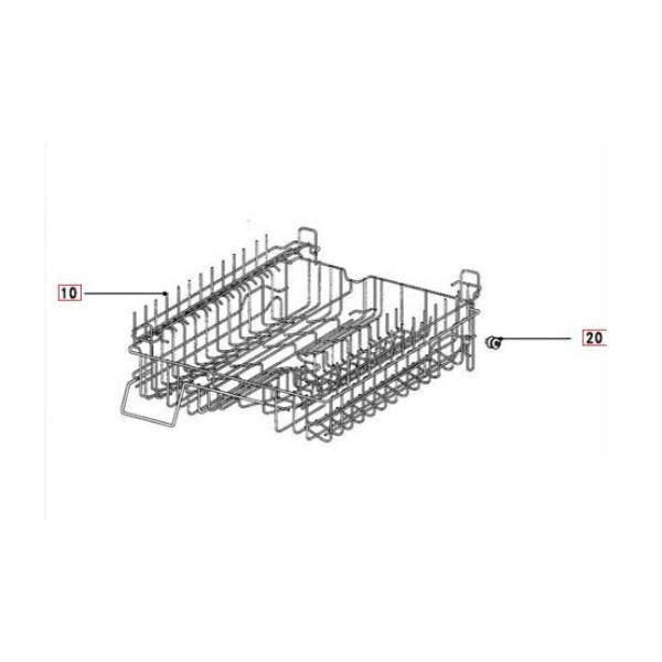 סלסלה עליונה מקורית למדיח כלים מילה Miele 5154165 - שירות פלרום